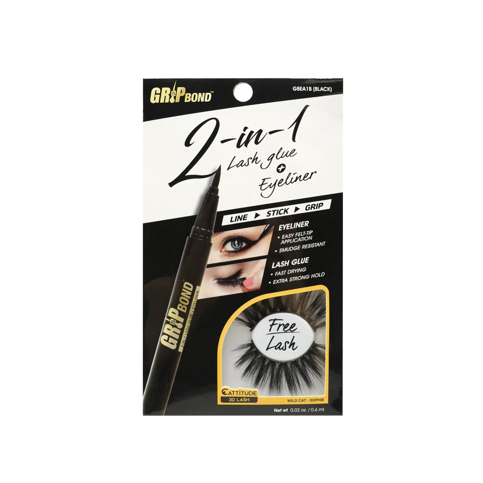 Ebin New York Grip Bond 2-in-1 Eyeliner Glue Assorted Colors - Walmart.com