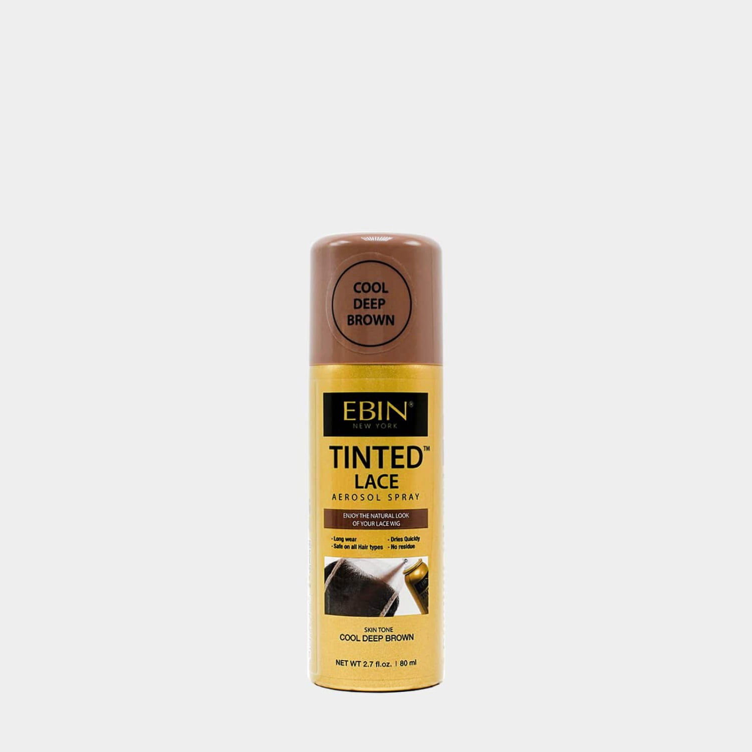 EBIN NEW YORK Tinted Lace Spray - Cool Deep Brown 2.7 fl.oz/80ml ...