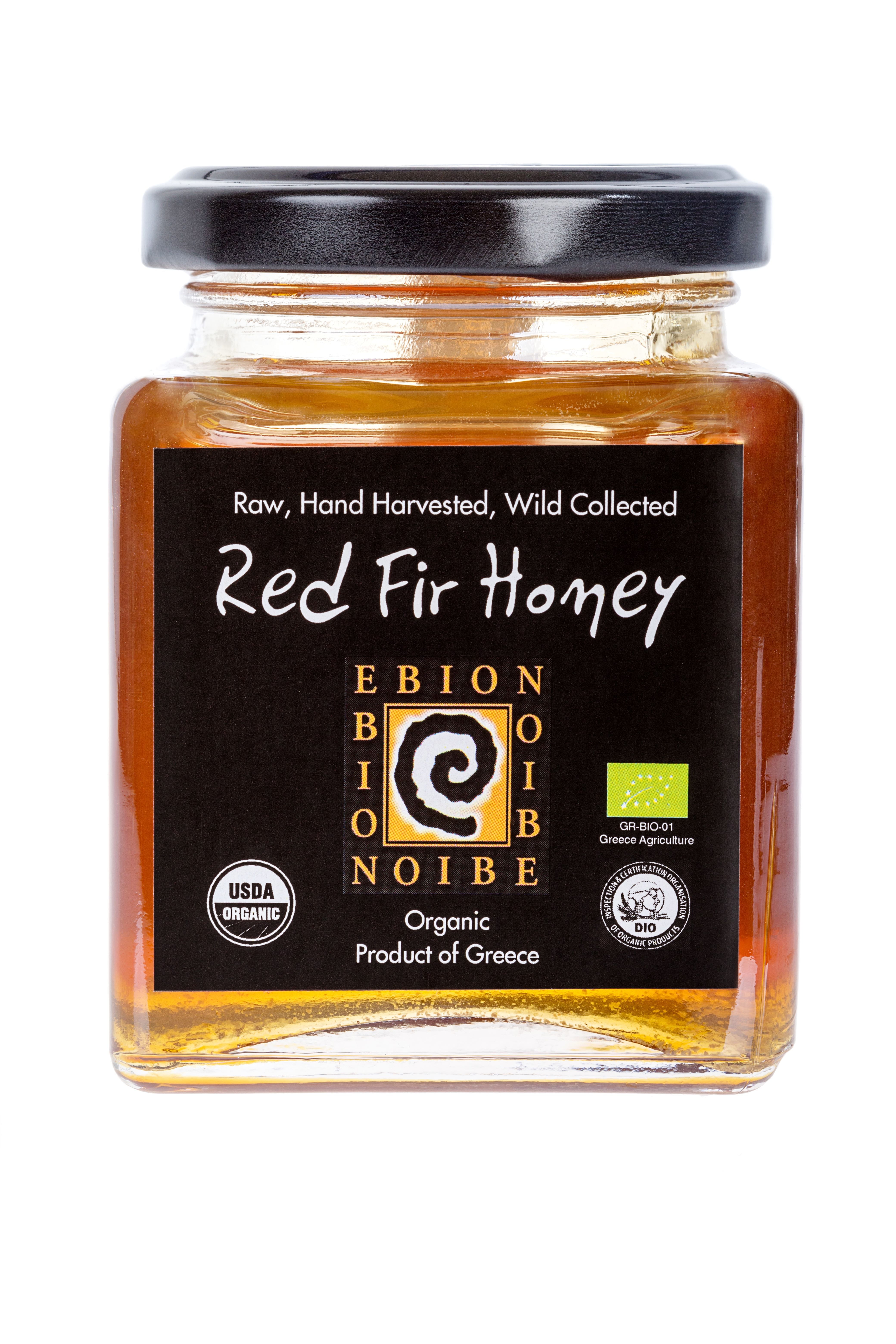 Ebion Organic Red Fir Honey from Greece, 250g Glass Jar - Walmart.com
