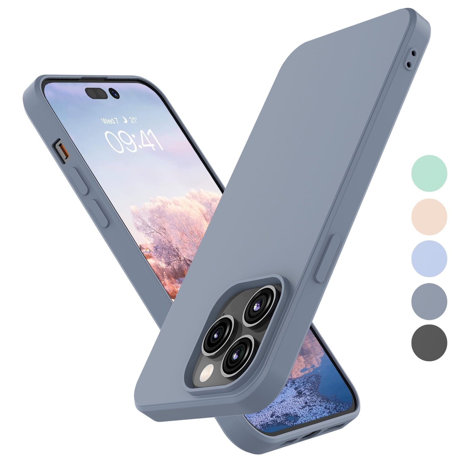 Ebizware MagSafe Silicone Case, Gray, Shockproof, Anti-Slip ...