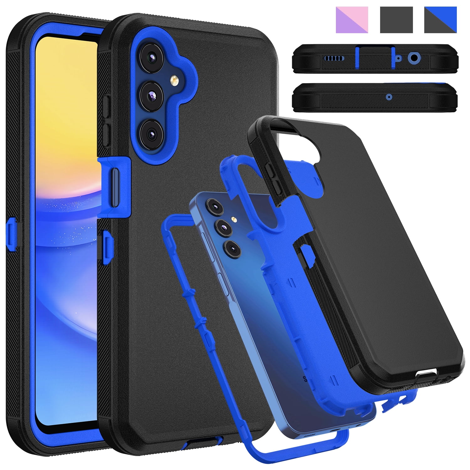 Ebizware for Samsung Galaxy A15 5G Phone Case, Shockproof Armor Rugged Case Military Grade Heavy ...