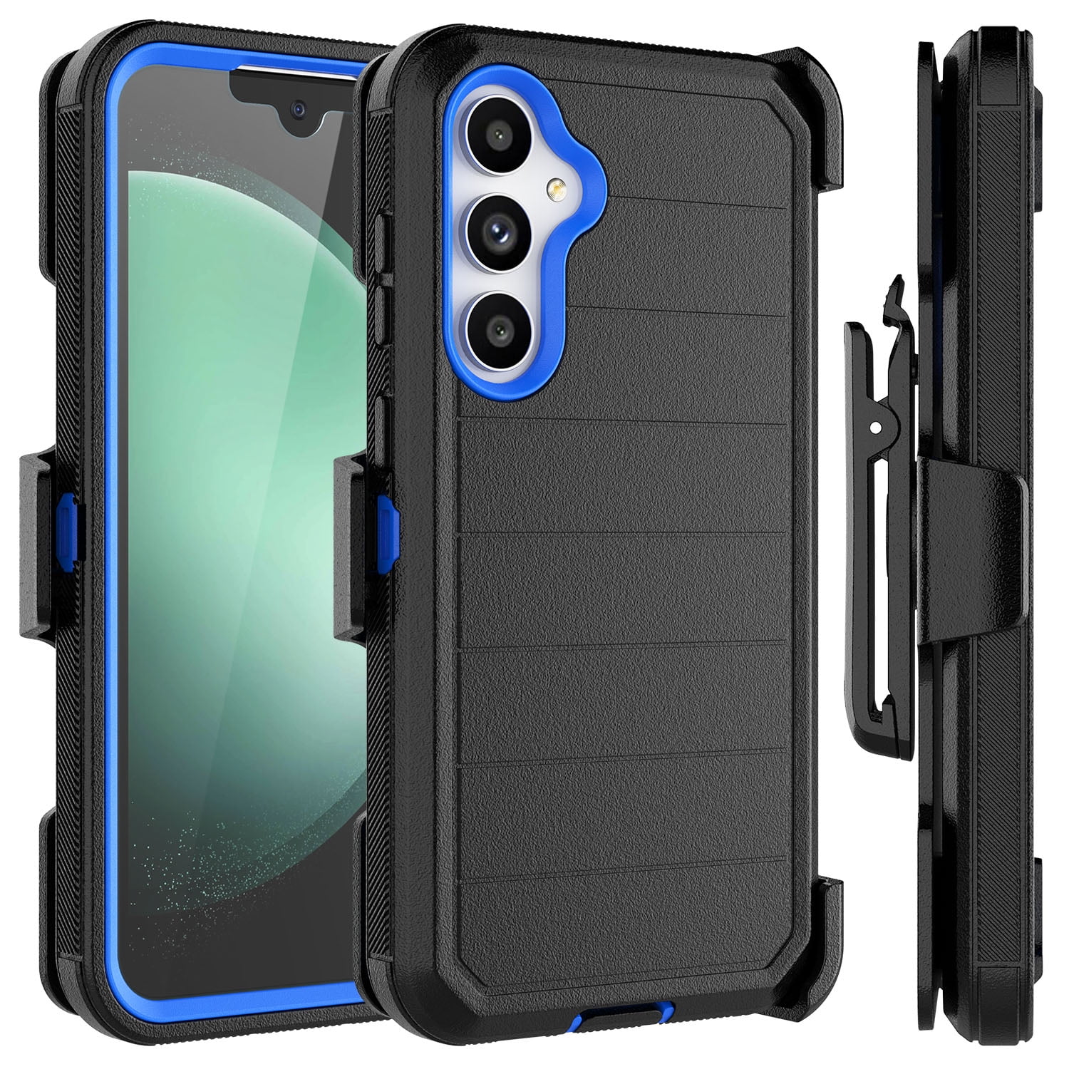 Ebizware for Samsung Galaxy S23 FE 5G Phone Case, Case with [Built-in Screen Protector] Holster ...