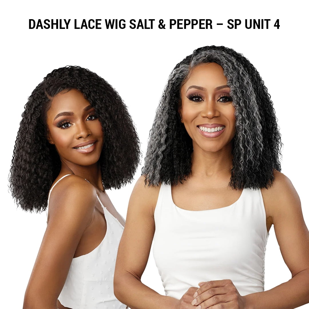 Ebo Dashly Synthetic Lace Front Wig Salt & Pepper SP Lace Unit 4 Tight ...