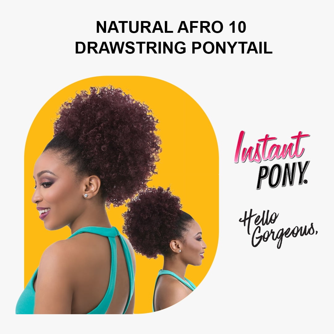 Ebo Instant Pony Synthetic Heat Resistant Draw String Ponytail Natural ...