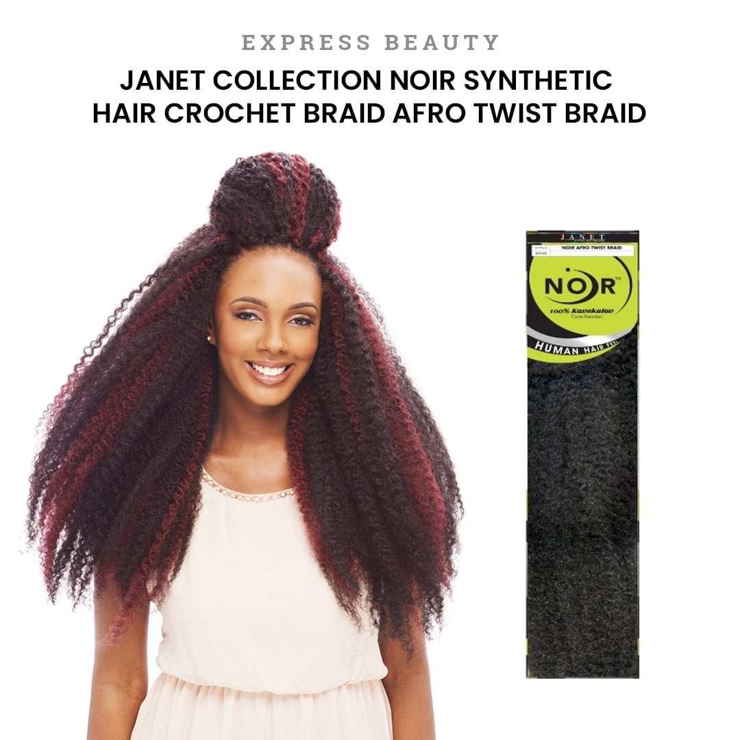 Ebo Janet Collection Premium Synthetic Hair Crochet Braid Noir Afro ...