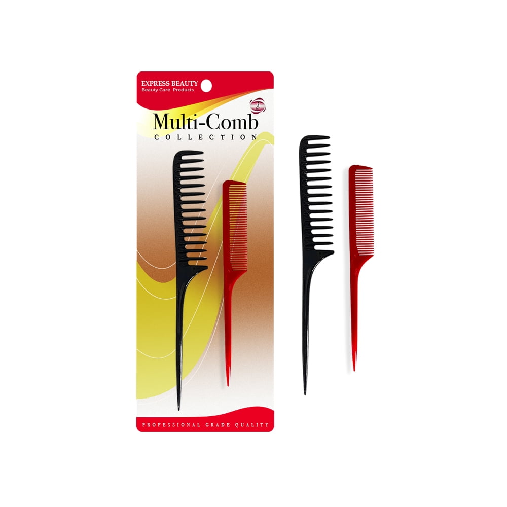 Ebo Large Space Teeth Tail Comb And Bone Tail Comb Styling Comb 4 Pcs ...