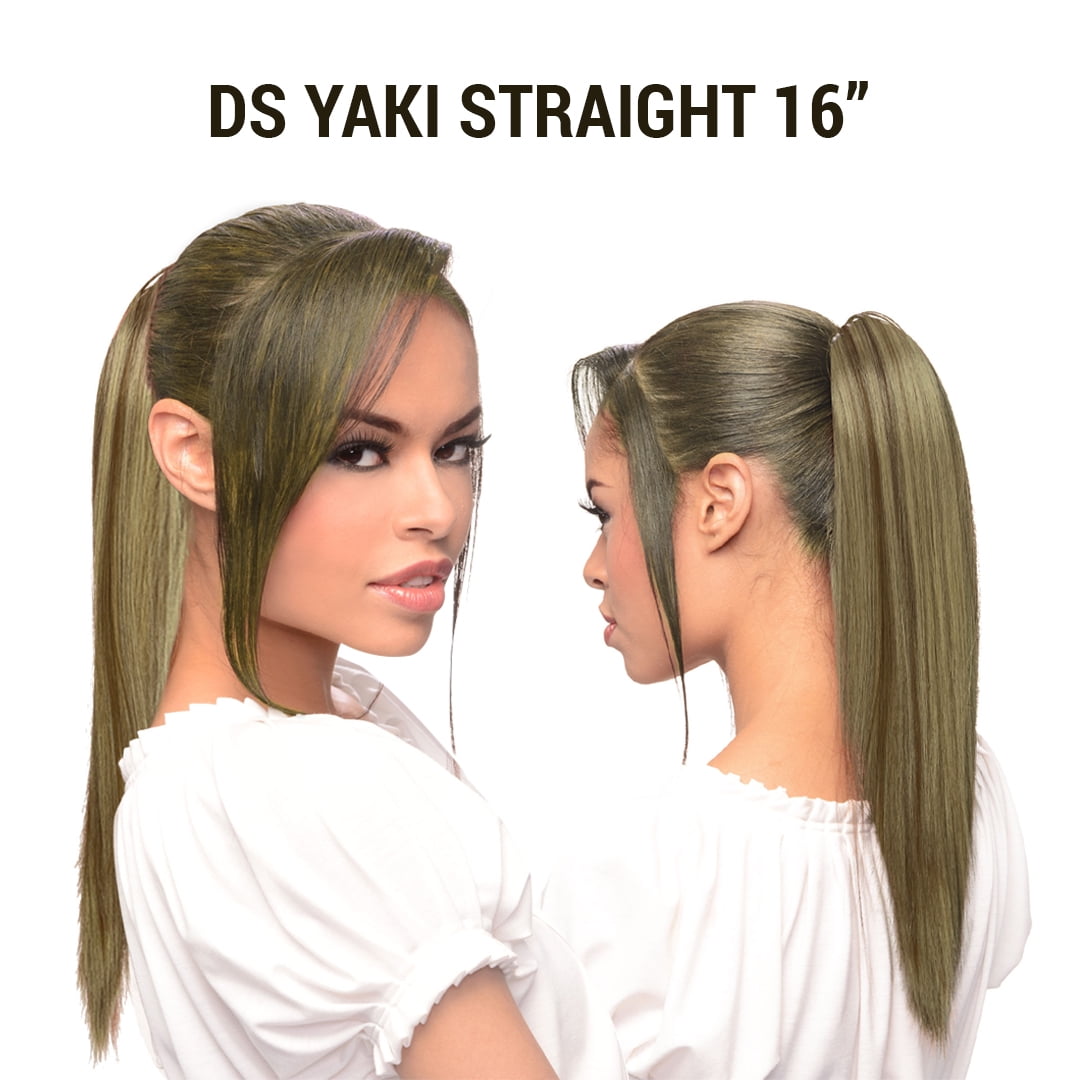 Ebo Premium Destiny Yaki Straight Drawstring Ponytail Hair 16″ Inch ...