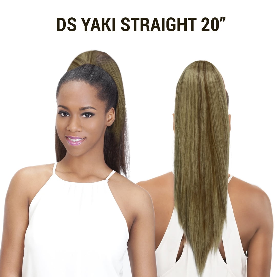 Ebo Premium Destiny Yaki Straight Drawstring Ponytail Hair 20″ Inch ( 2 ...