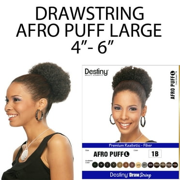 MORICA Drawstring Ponytail with Bangs Afro Puff Ponytail Extensions for ...