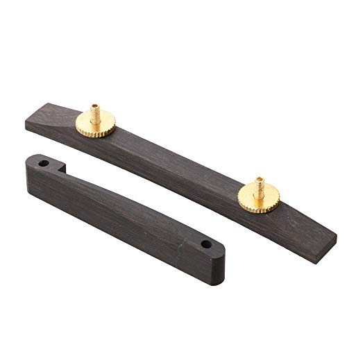 Ebony Archtop Jazz Guitar Bridge Gold Hardware - Walmart.com