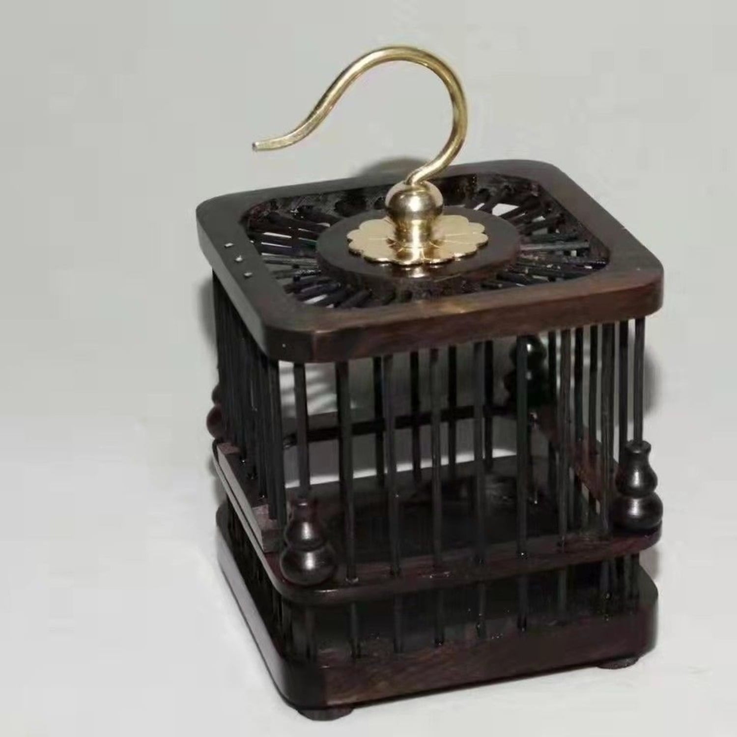 Ebony Small Cricket Cage Solid Wood Handmade Wooden Insect Cage for ...