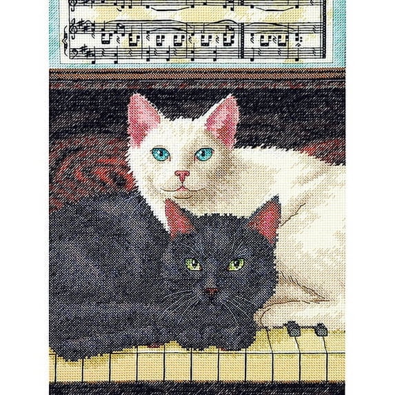 Ebony and Ivory - Counted Cross Stitch Kit # 70-35269 - Dimensions ...