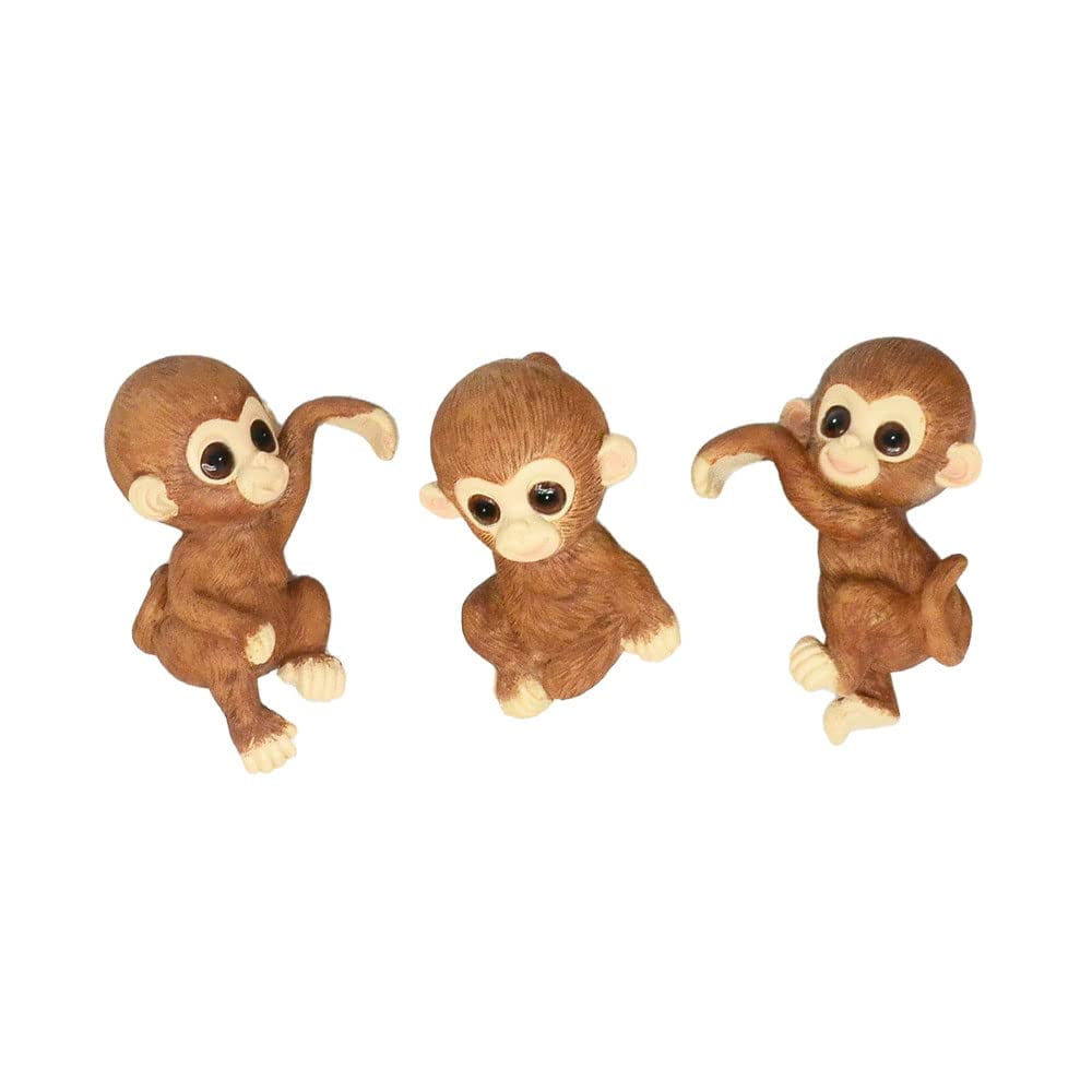 Ebrima Set of 3 Cute Animal Figurines Planter Pot Hanger Decorations ...