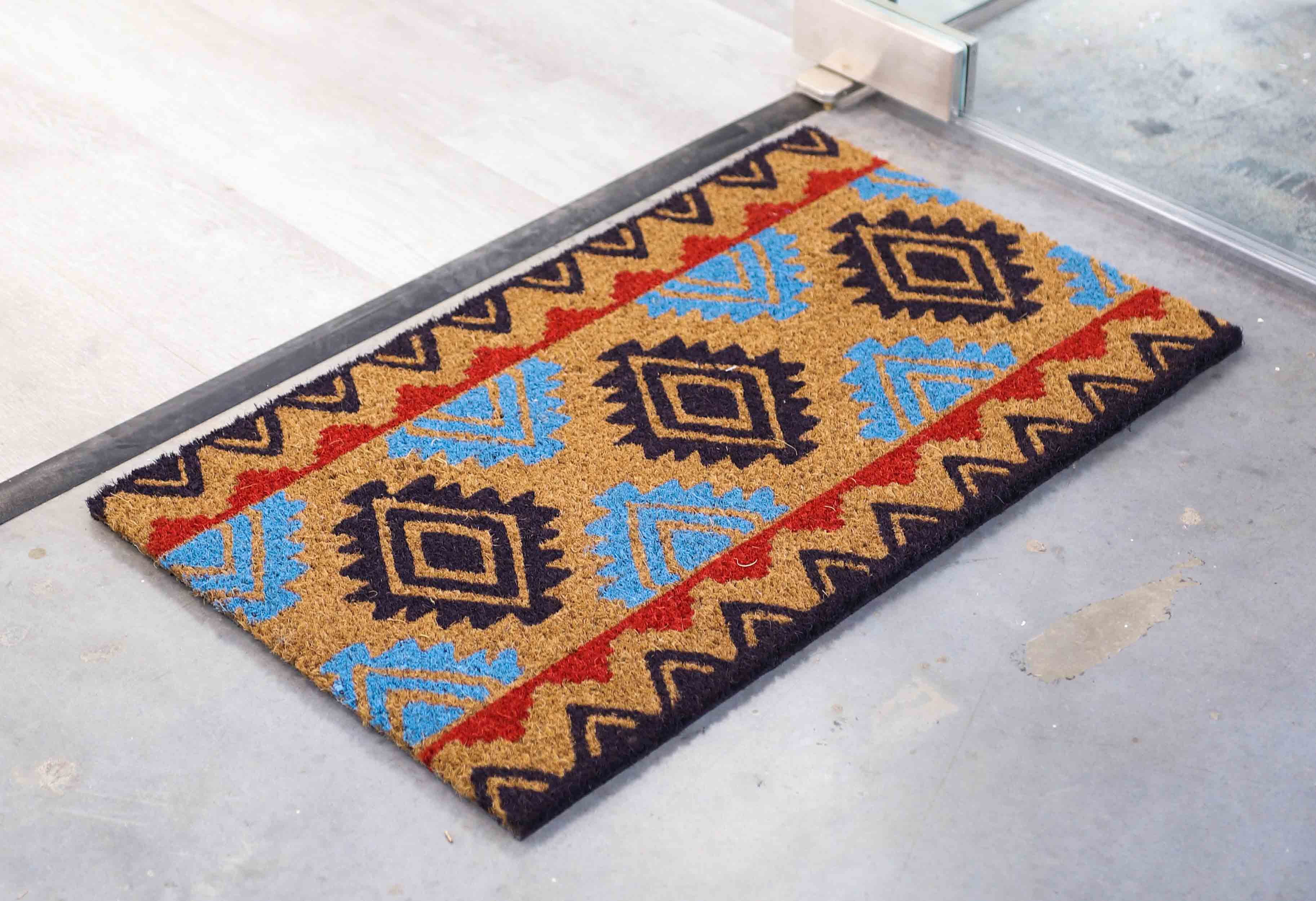 Ebro Southwest Vector Patterns Coir Coconut Fiber Floor Mat Doormat 29 ...
