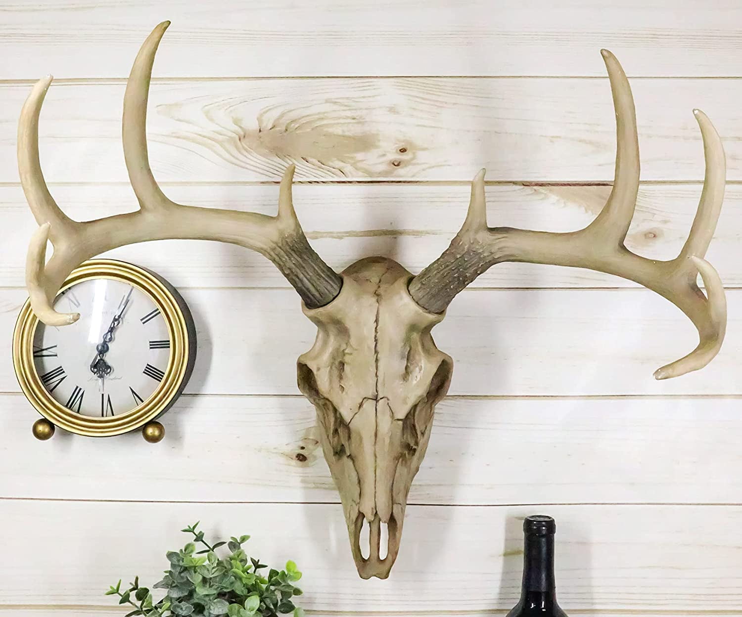Ebros 18.5"L 10 Point Head Wall Mount Resin Stag Deer Antler Rack Bust ...