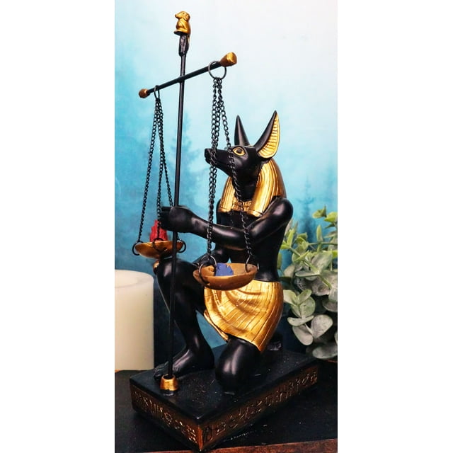 Ebros Ancient Egyptian God Of Afterlife Anubis Holding The Scales of Justice Statue - Walmart.com