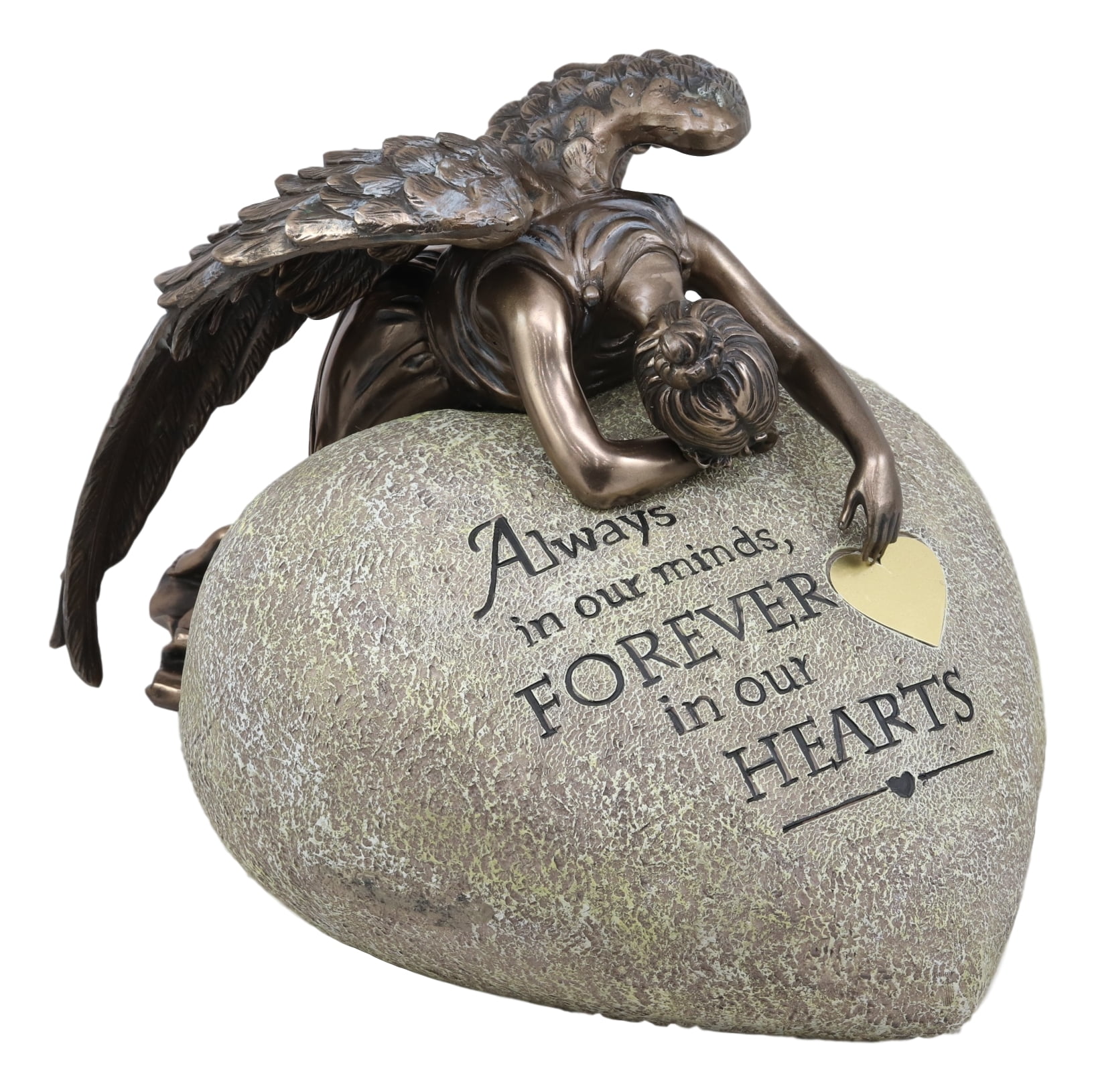 Ebros Bronzed Inspirational Guardian Mourning Angel Memorial Cremation ...