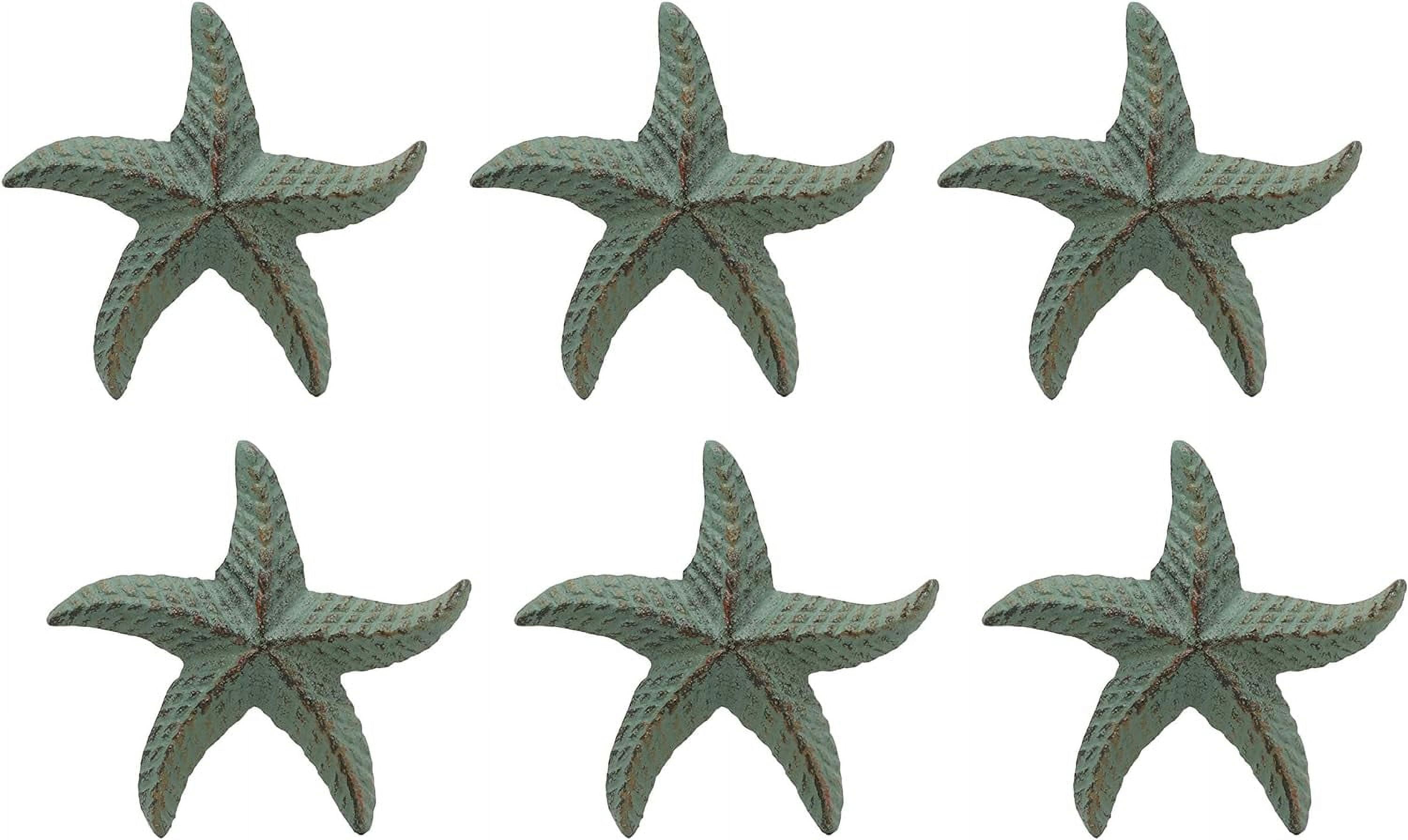 Ebros Cast Iron Ocean Coral Sea Star Shell Starfish ative Accent Statue ...