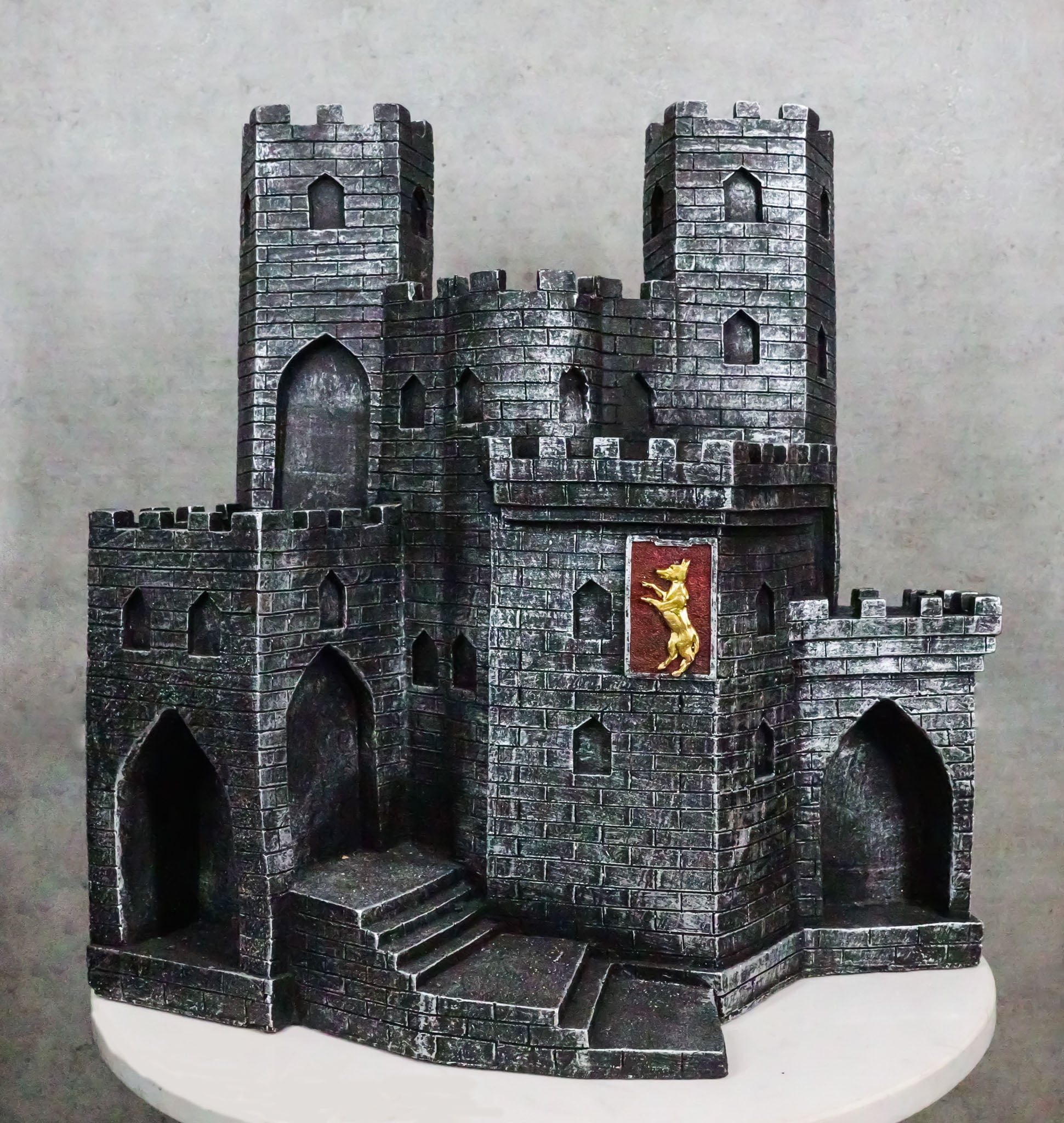 Ebros Castle Fortress Display Stand Figure For Miniature Knights ...