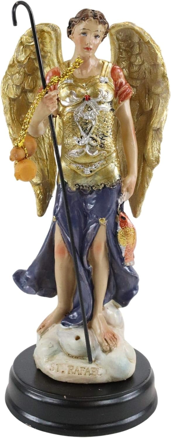 Ebros Catholic Church Archangel Raphael with Staff and Anointing Oil ...