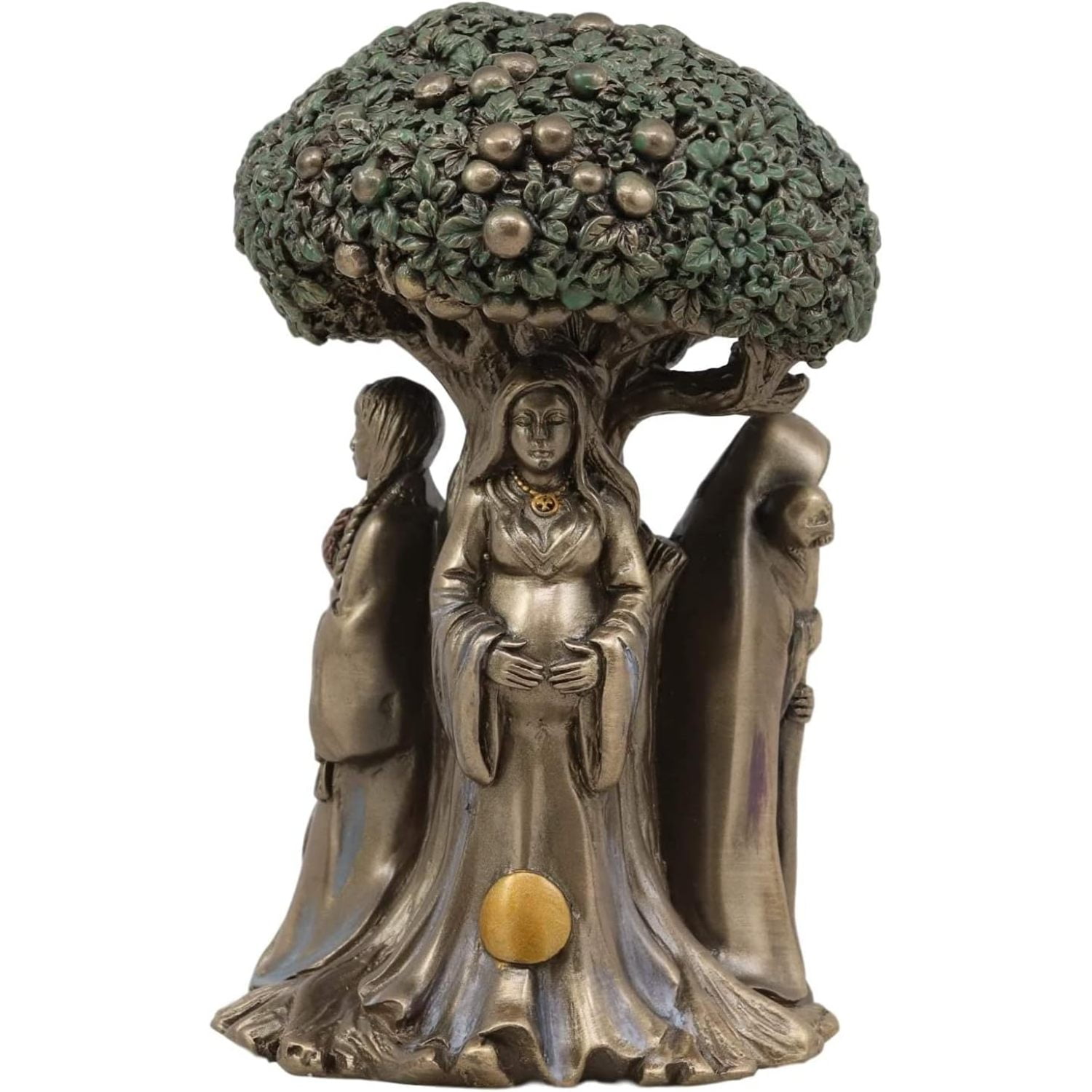 Ebros Celtic Sacred Moon Triple Goddess Mother Maiden Crone Under Tree ...