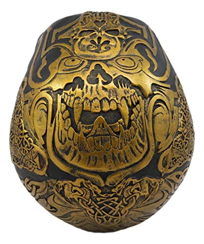 Ebros Celtic Tribal Knotwork Tattoo Black Ghost Vampire Skull Statue 7 ...