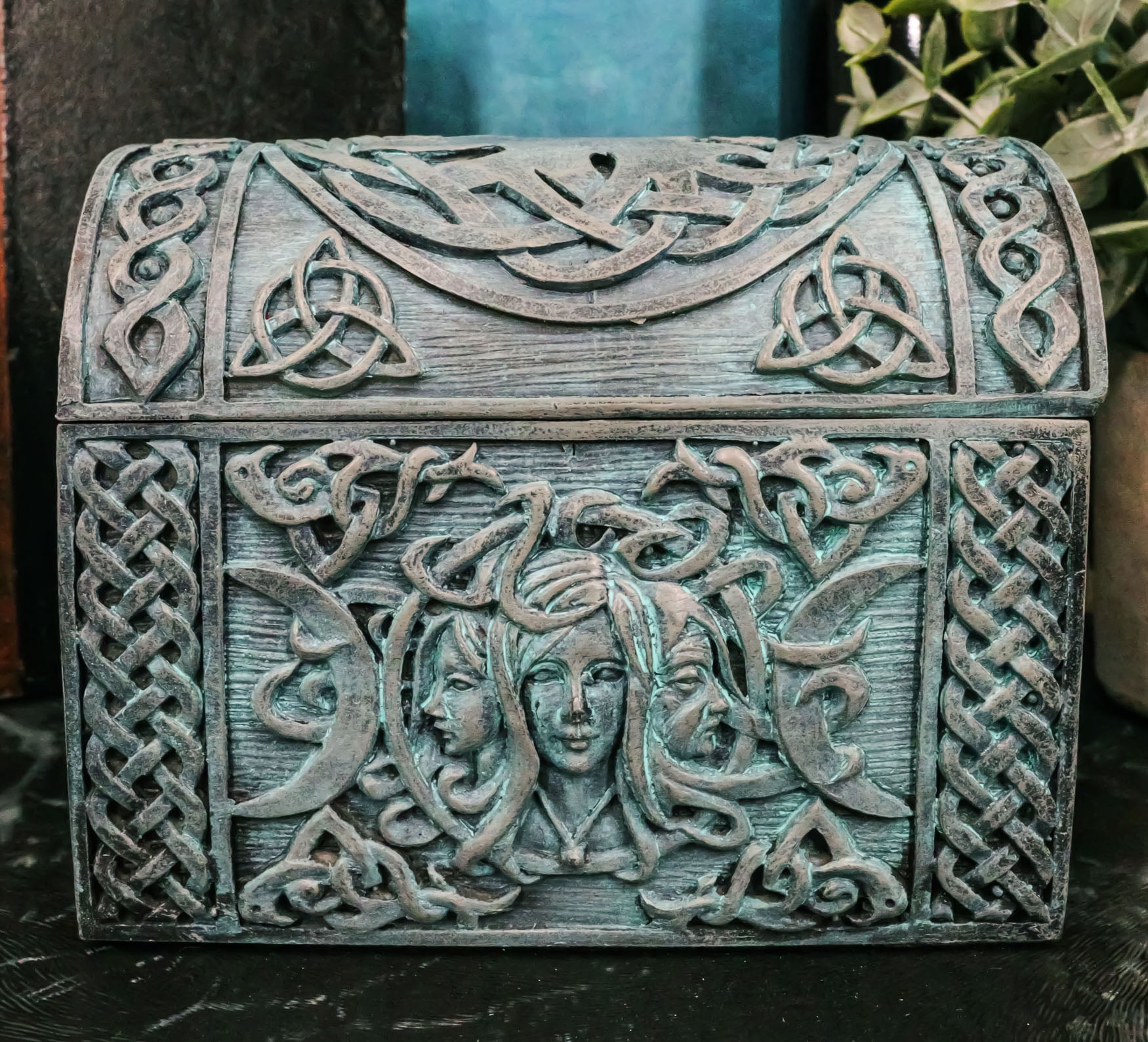 Ebros Celtic Triple Goddess Mother Maiden Crone Decorative Jewelry Box ...