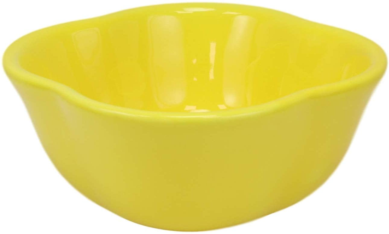 Ebros Ceramic Yellow Bell Pepper Vegetable 12oz Bowl Condiments ...