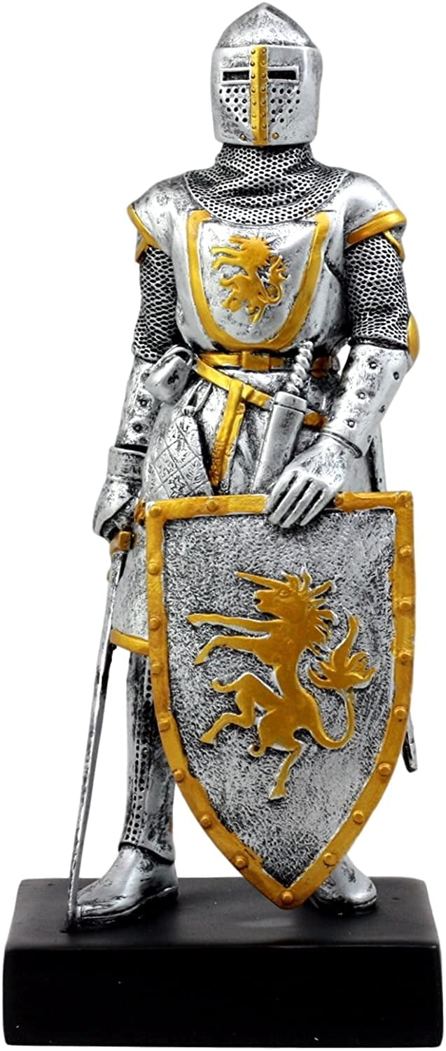 Ebros Coat of Arms Medieval English Swordsman Knight of Heraldry with ...