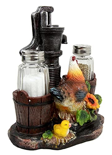 Ebros Country Animal Farm Chicken Hen With Chicks By Irrigation Well ...