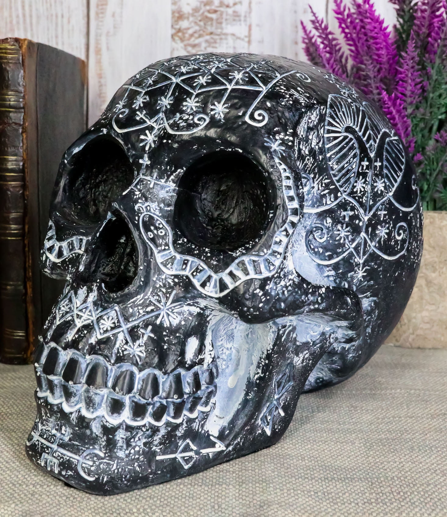 Ebros Dark Haitian Ancient Voodoo Love Spells Talisman Tattoo Skull ...