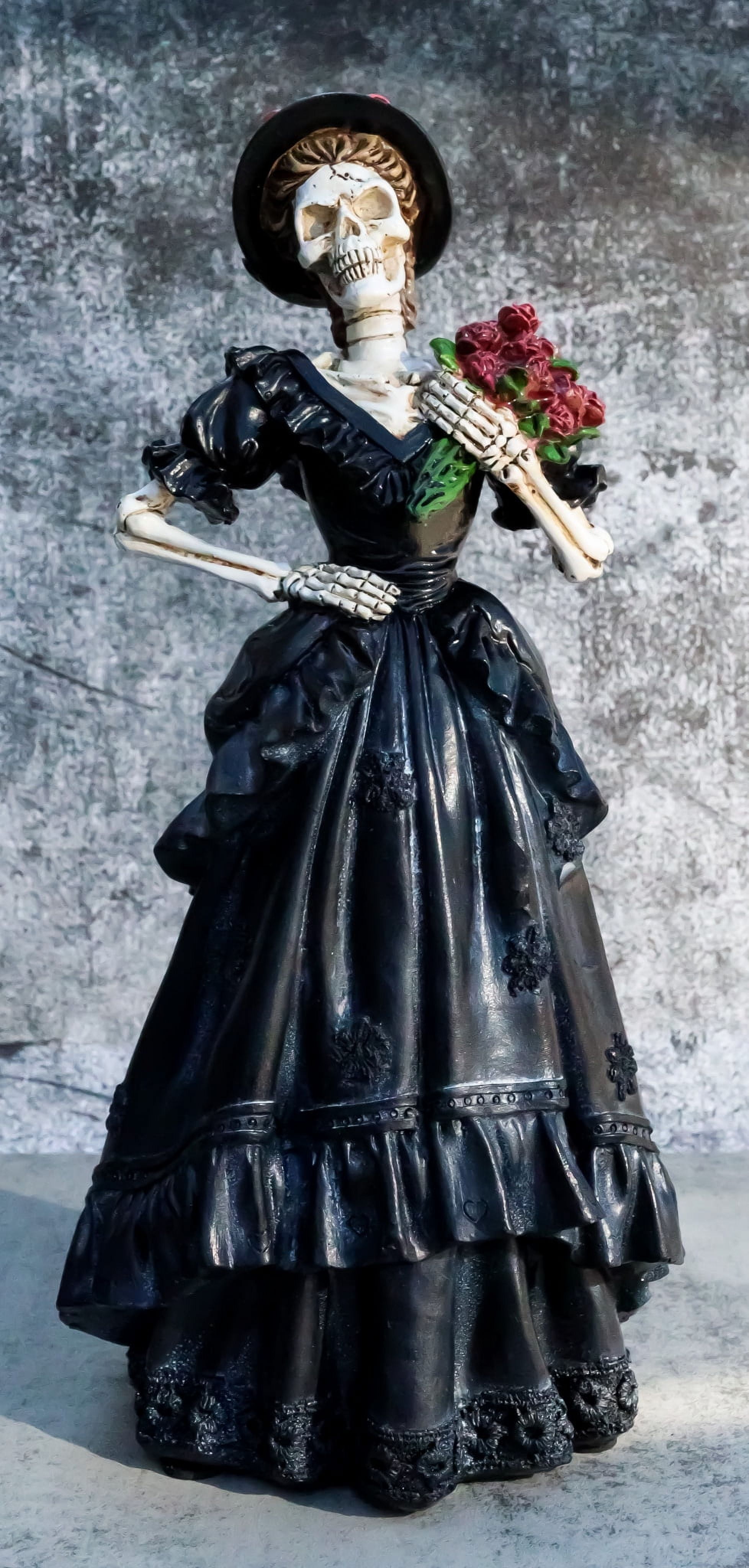 Ebros Day of The Dead Lady Bride w/ Renaissance Black Steampunk ...