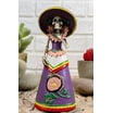 Ebros Day of The Dead Magenta Skeleton Lady Bride Statue 6"H Decor DOD ...