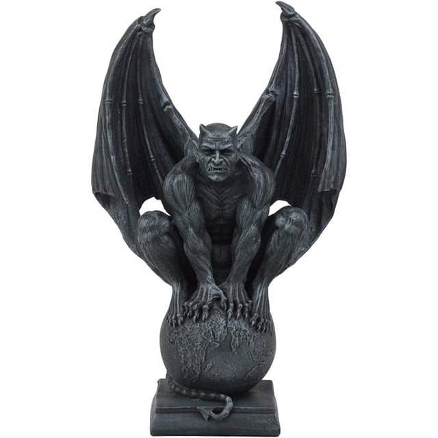 Ebros Devil's Carnal Grip On The World Lucifer Satan Crouching On The ...