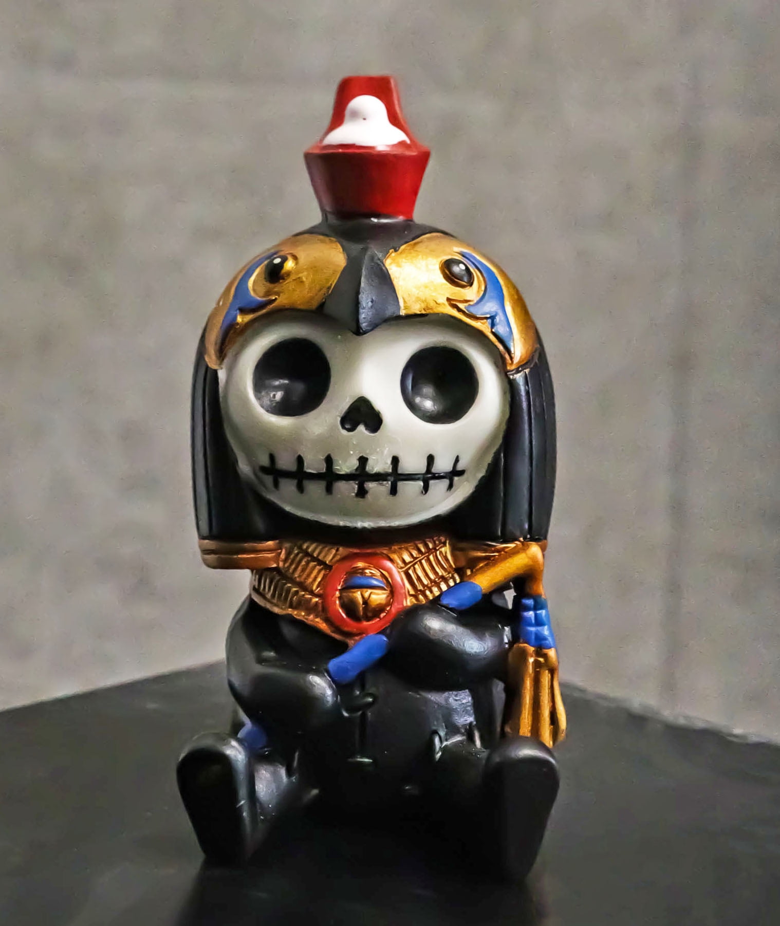 Ebros Egyptian Furrybones Horus Ra Bird God Holding Flail Figurine ...