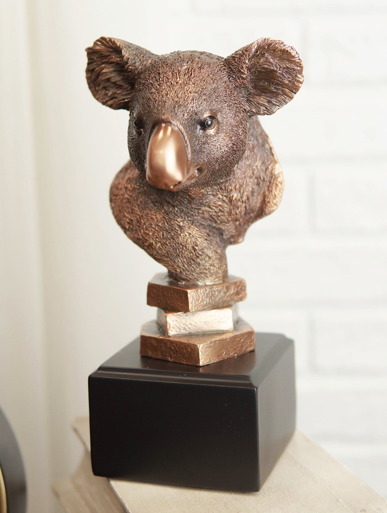 Ebros Exotic Australian Koala Bear Head Bust Statue In Bronze ...