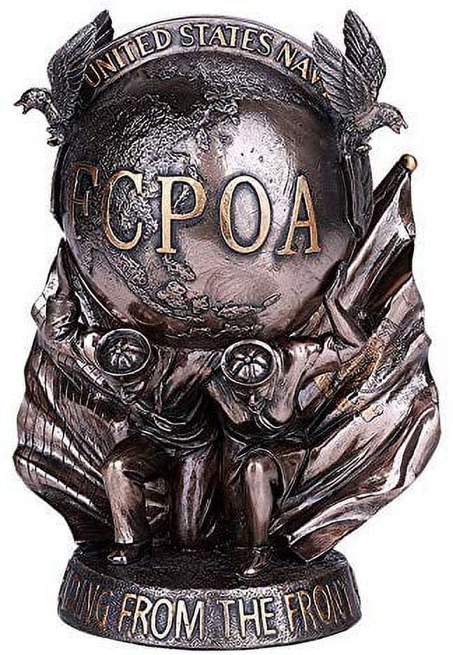 Ebros FCPOA United States Navy Sailors Bearing Globe Insignia Sculpture ...
