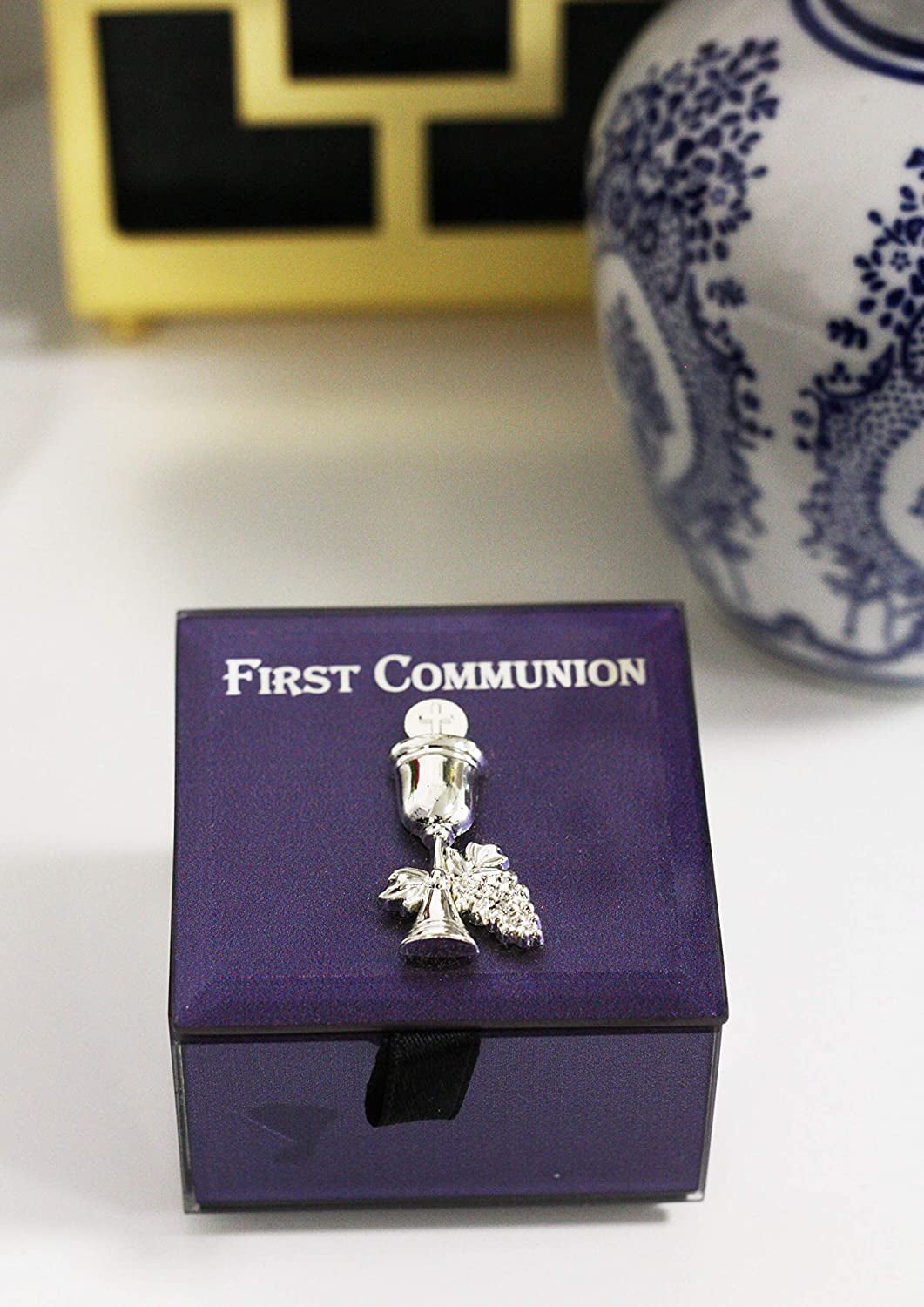 Ebros First Holy Communion Eucharist Sacrament Rosary Trinket Keepsake ...