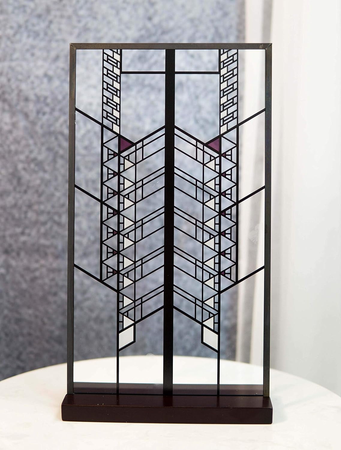 Ebros Frank Wright Hollyhock House Design Stained Glass Art Suncatcher ...