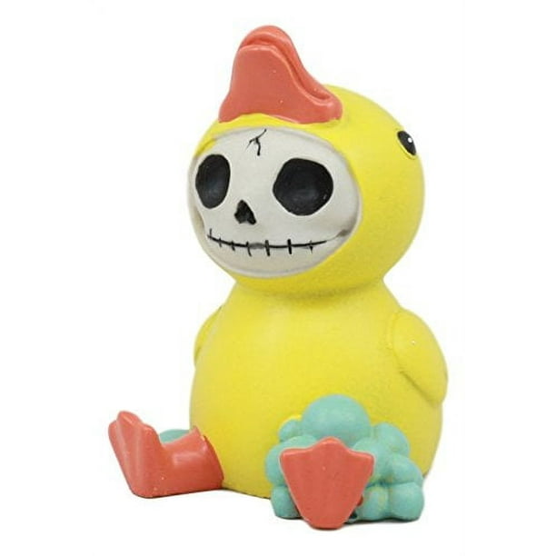 Ebros Furry Bones Bubbles Bob The Rubber Duck Figurine Yellow Ducky ...
