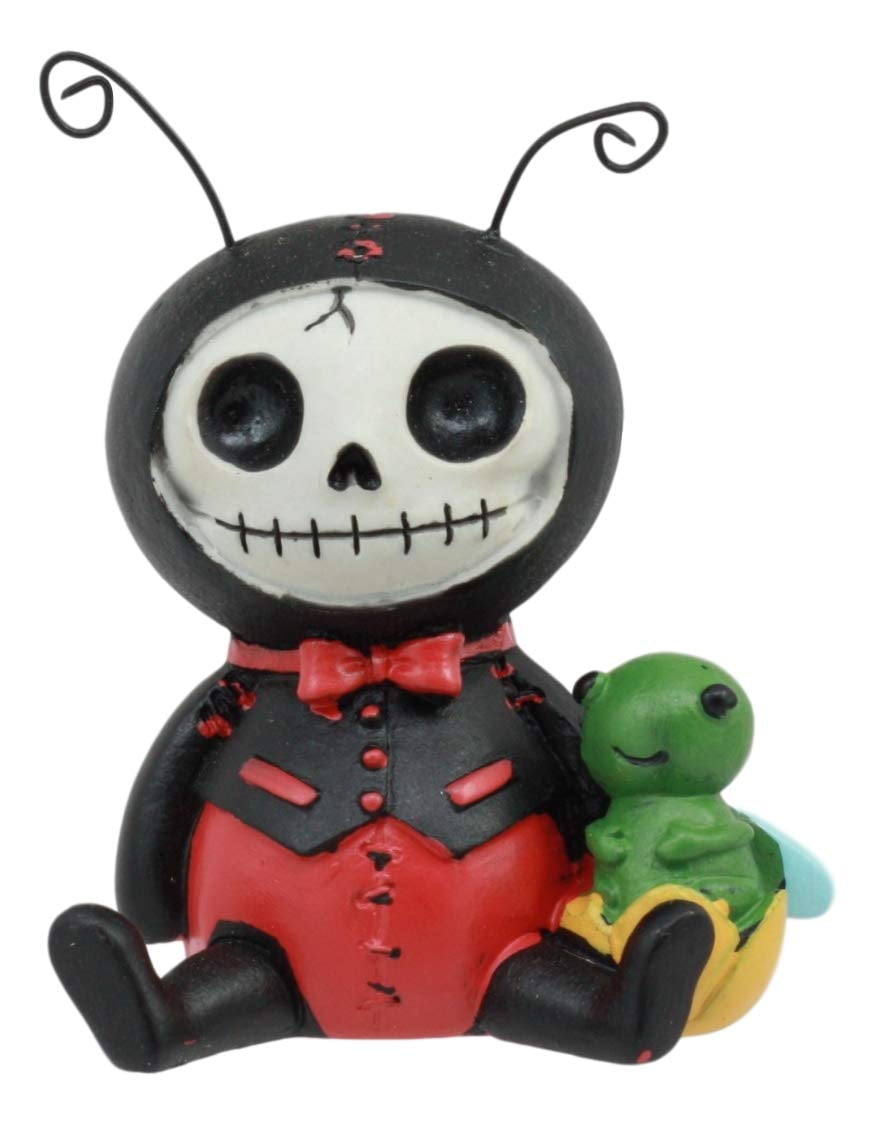 Ebros Furry Bones Dots The Ladybug in Black Tuxedo with Red Polkadots ...
