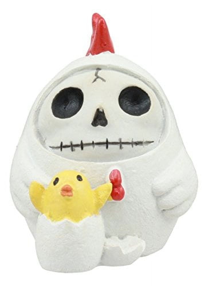 Ebros Furry Bones The White Hen Chicken Nugget Costumed Skeleton ...