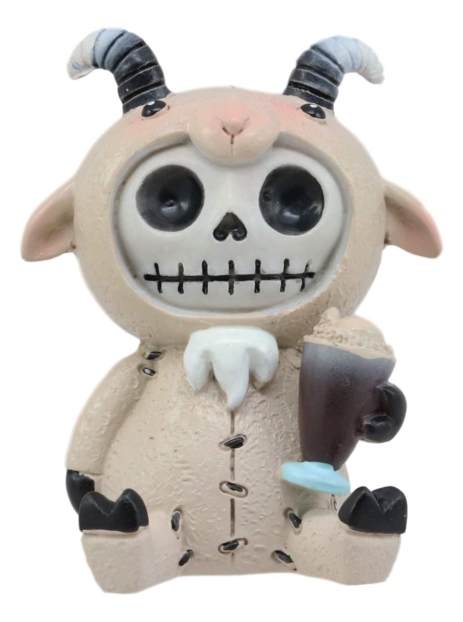 Ebros Furrybones Billy The Goat Figurine Small 2.75" Furry Bones ...