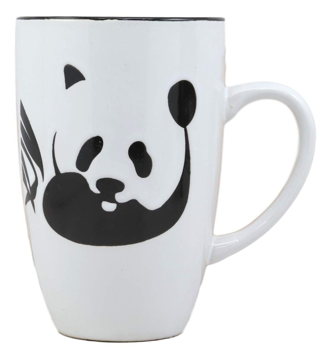 Ebros Giant Panda Bear Abstract Silhouette Art Ceramic Coffee Tea Mug ...