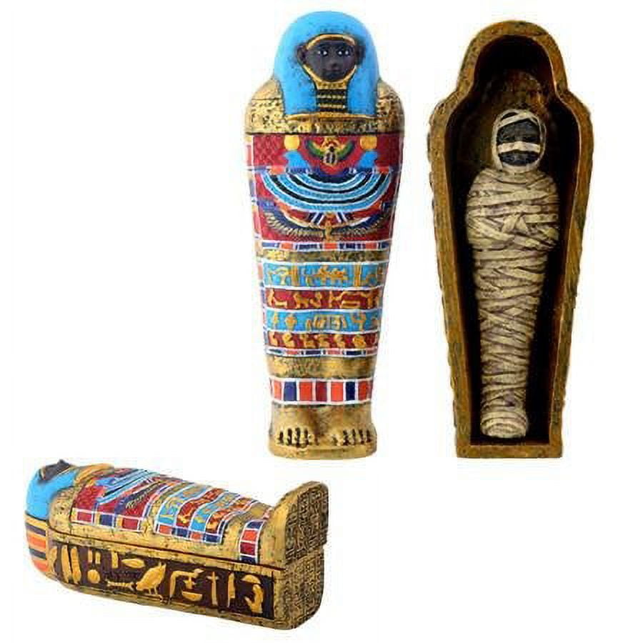 Ebros Gift Ancient Egyptian Small Mummy with Sarcophagus Miniature ...