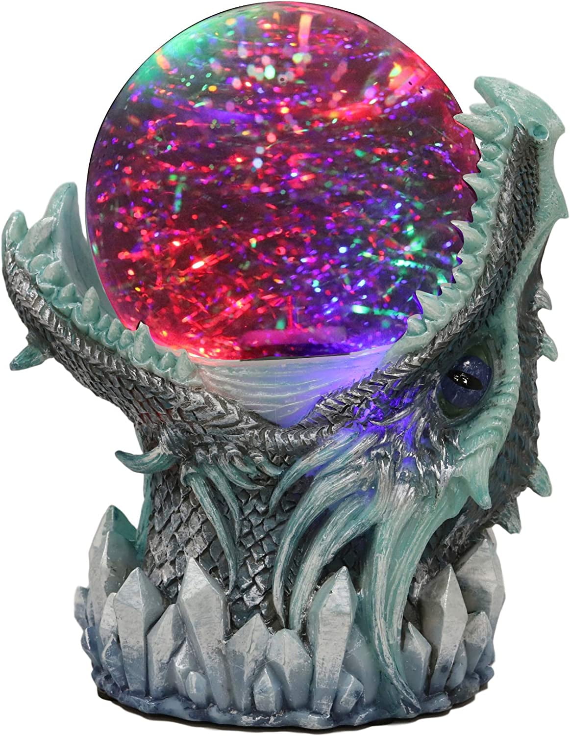 Ebros Gift Blue ICY Frost Giant Leviathan Dragon LED Night Light ...