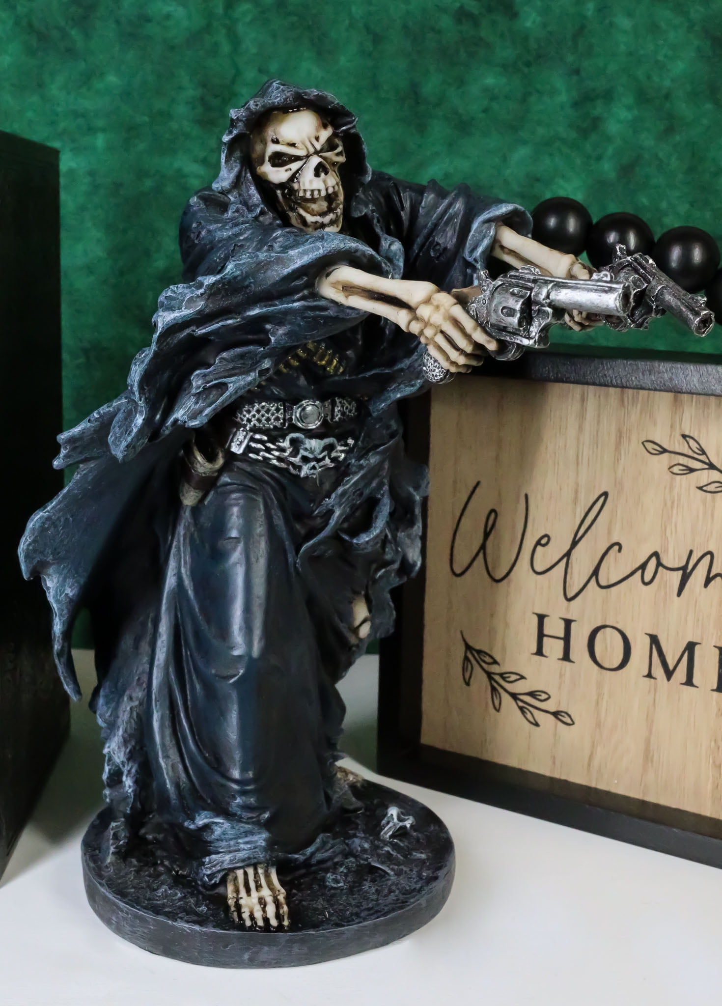 Ebros Gift Gothic Grim Reaper Skeleton Assassin with Dual Pistols ...