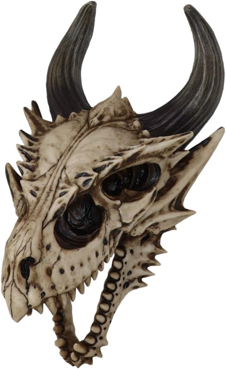 Ebros Gift Jurassic Beowulf Gnarling Dragon Head Realistic Wall ...