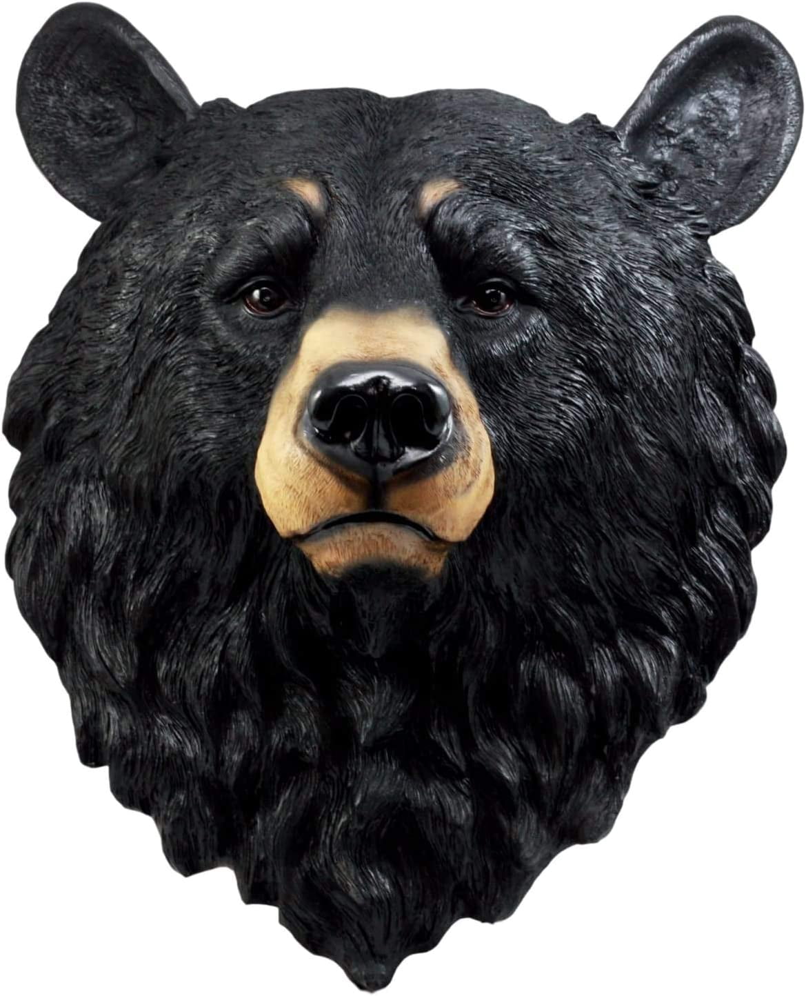 Ebros Gift Large Olympic Black Bear Head Wall Decor Plaque 16" Tall ...