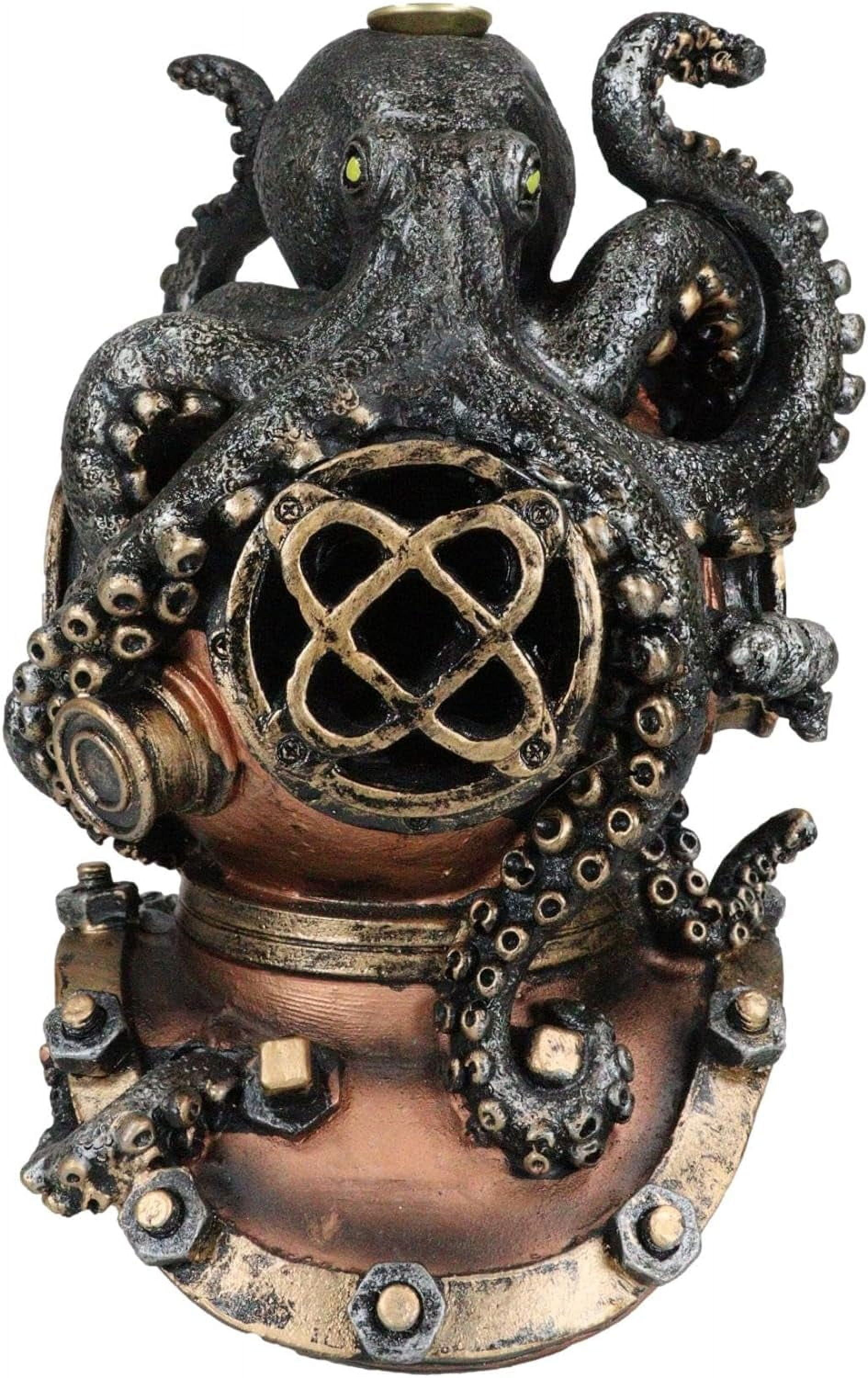 Ebros Gift Nautical Ocean Marine Octopus Kraken Smothering A Steampunk ...